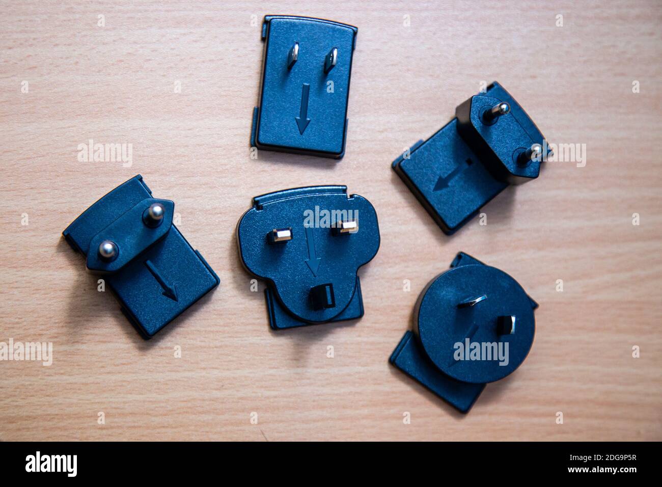 Set of plug adaptors for different countries Stock Photo - Alamy