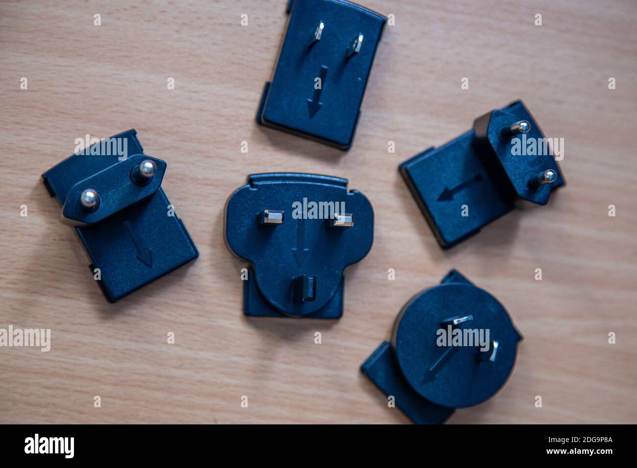 Set of plug adaptors for different countries Stock Photo - Alamy