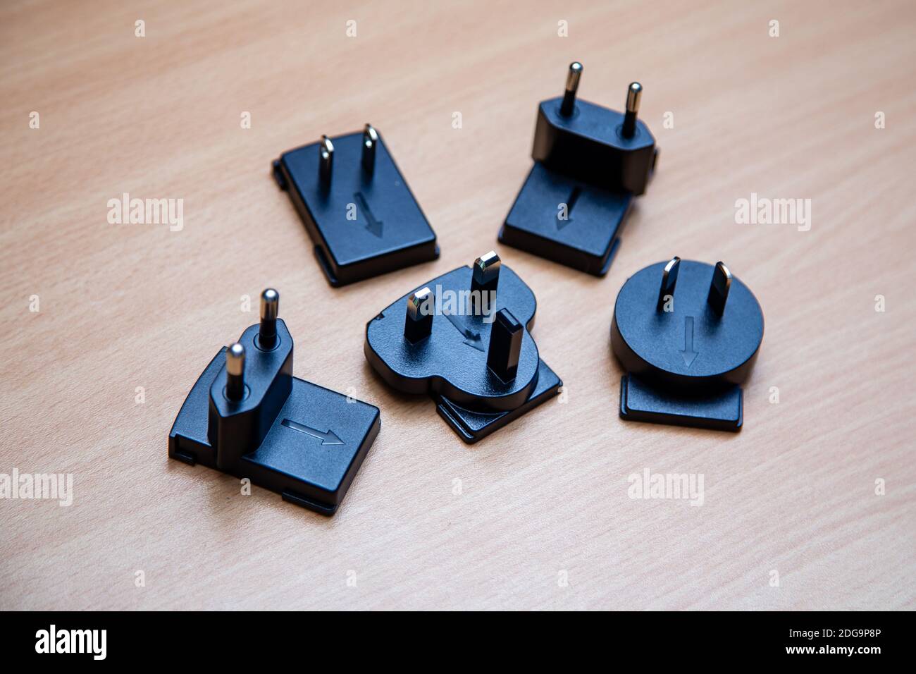 Set of plug adaptors for different countries Stock Photo - Alamy