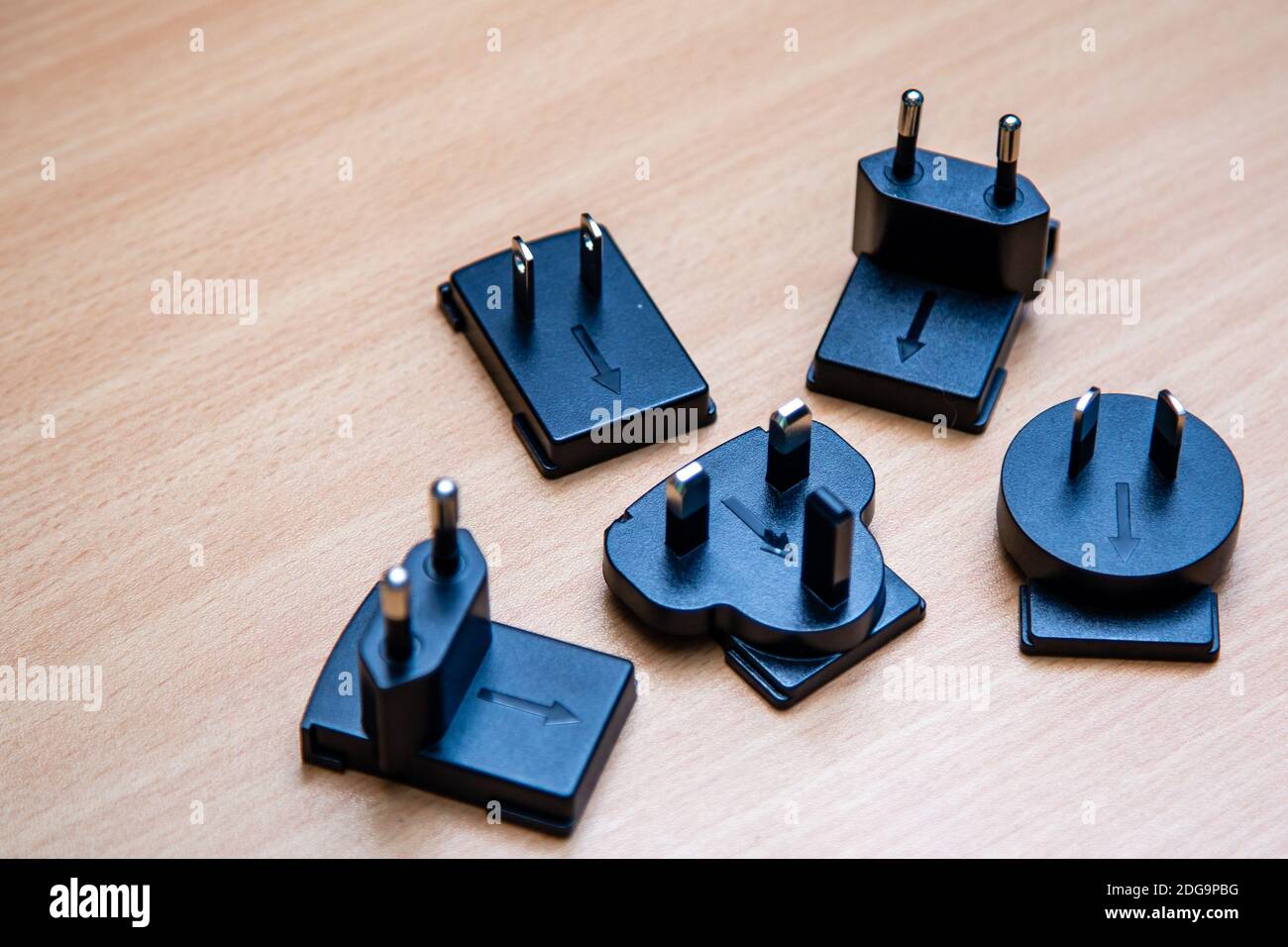 Set of plug adaptors for different countries Stock Photo - Alamy