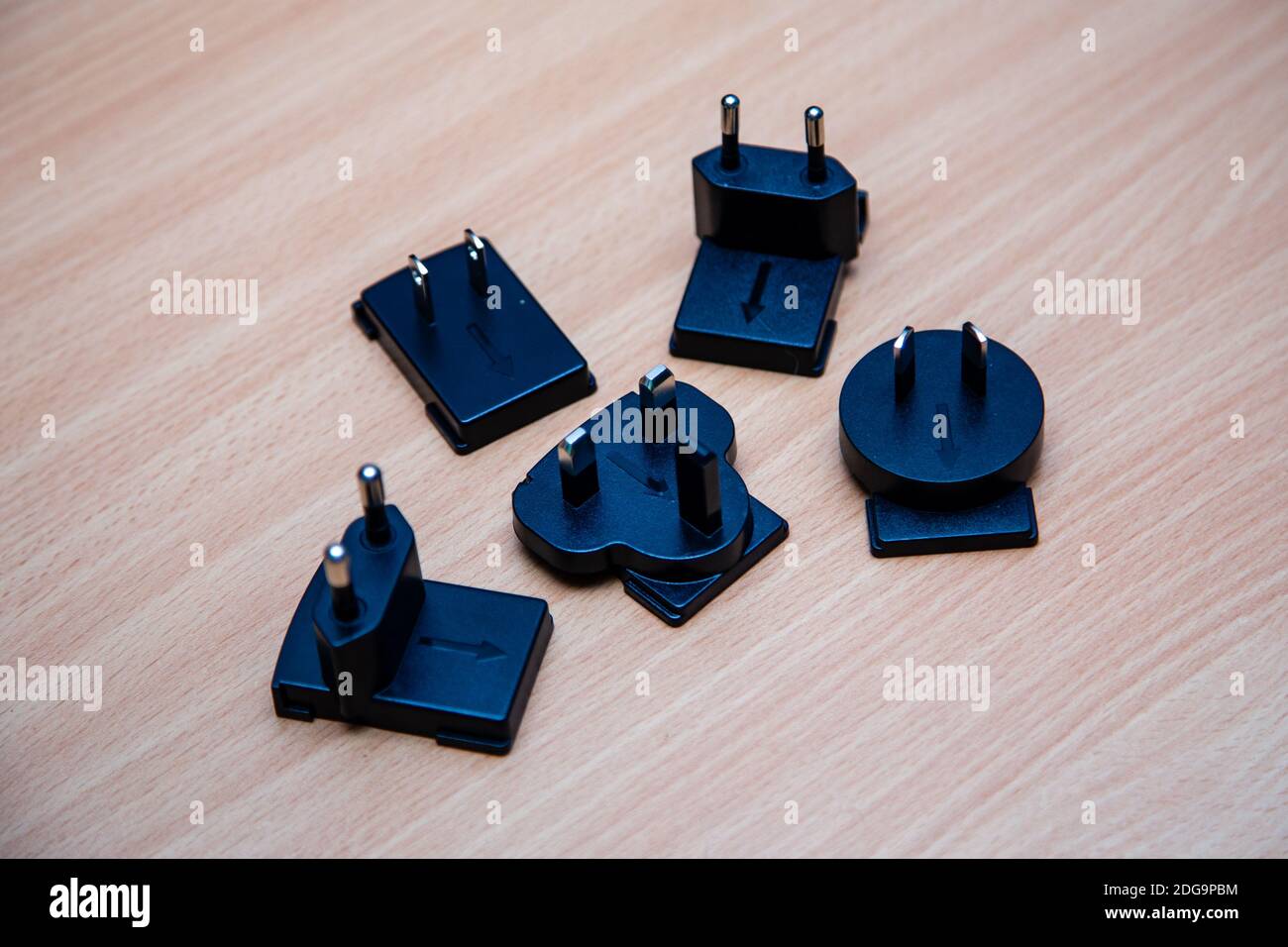 Set of plug adaptors for different countries Stock Photo - Alamy