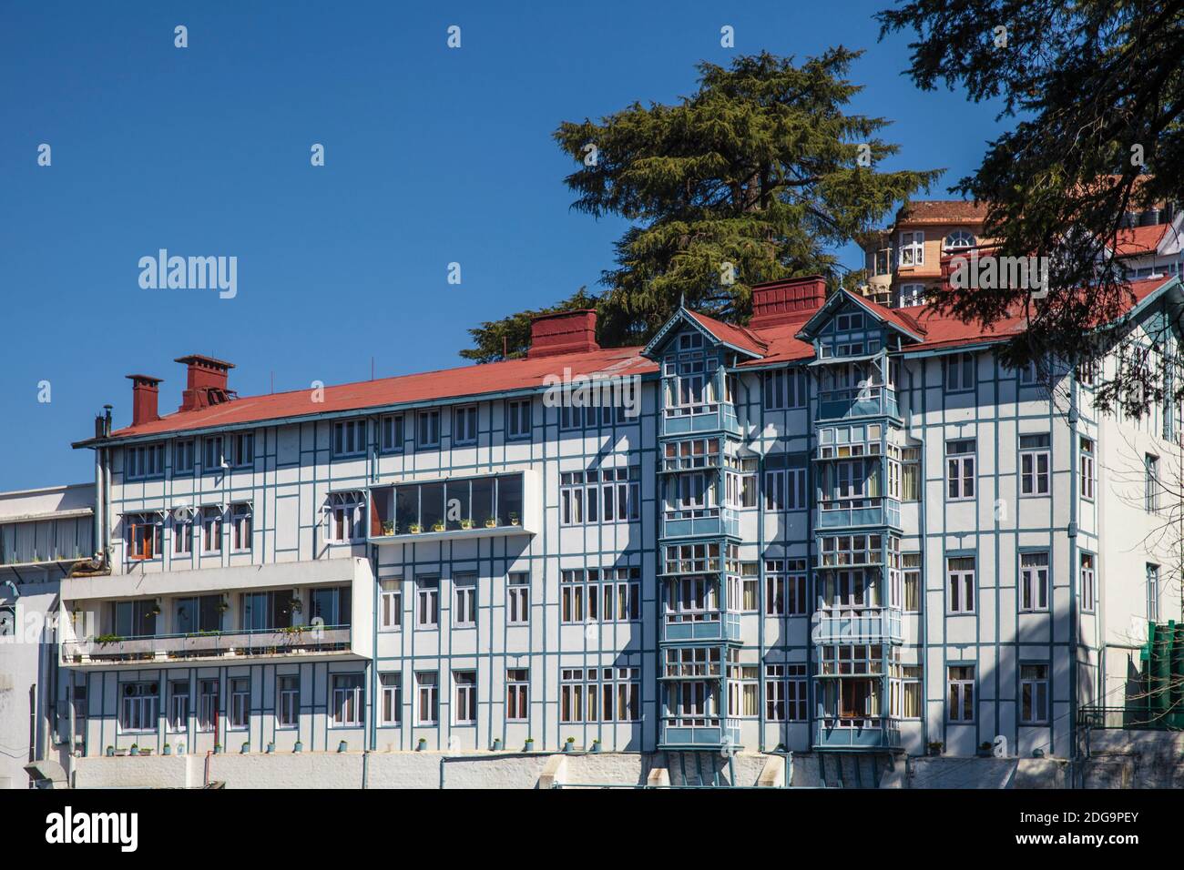 India, Himachal Pradesh, Shimla, Building on The Mall Stock Photo - Alamy