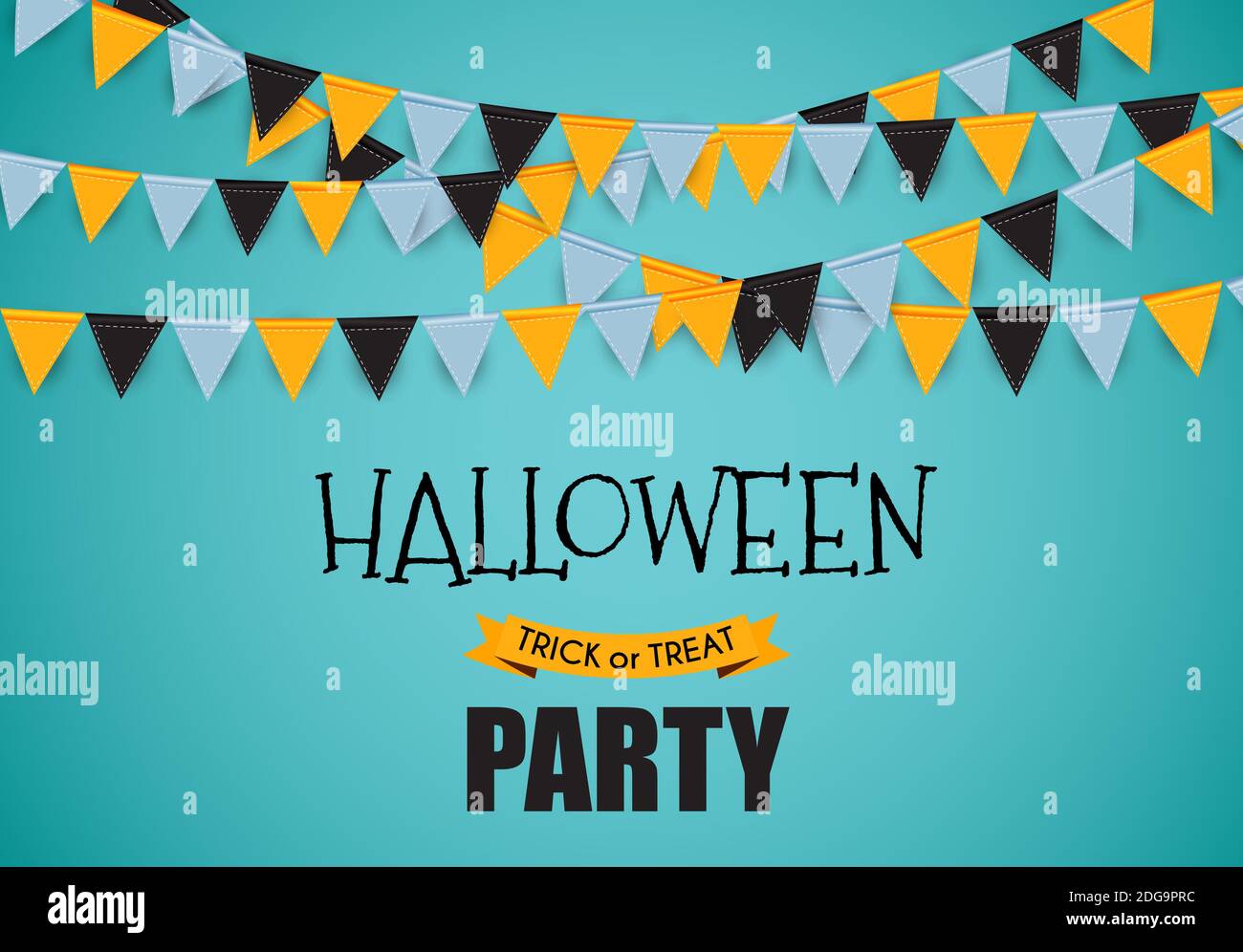 Halloween Party Background Template. illustration Stock Photo - Alamy