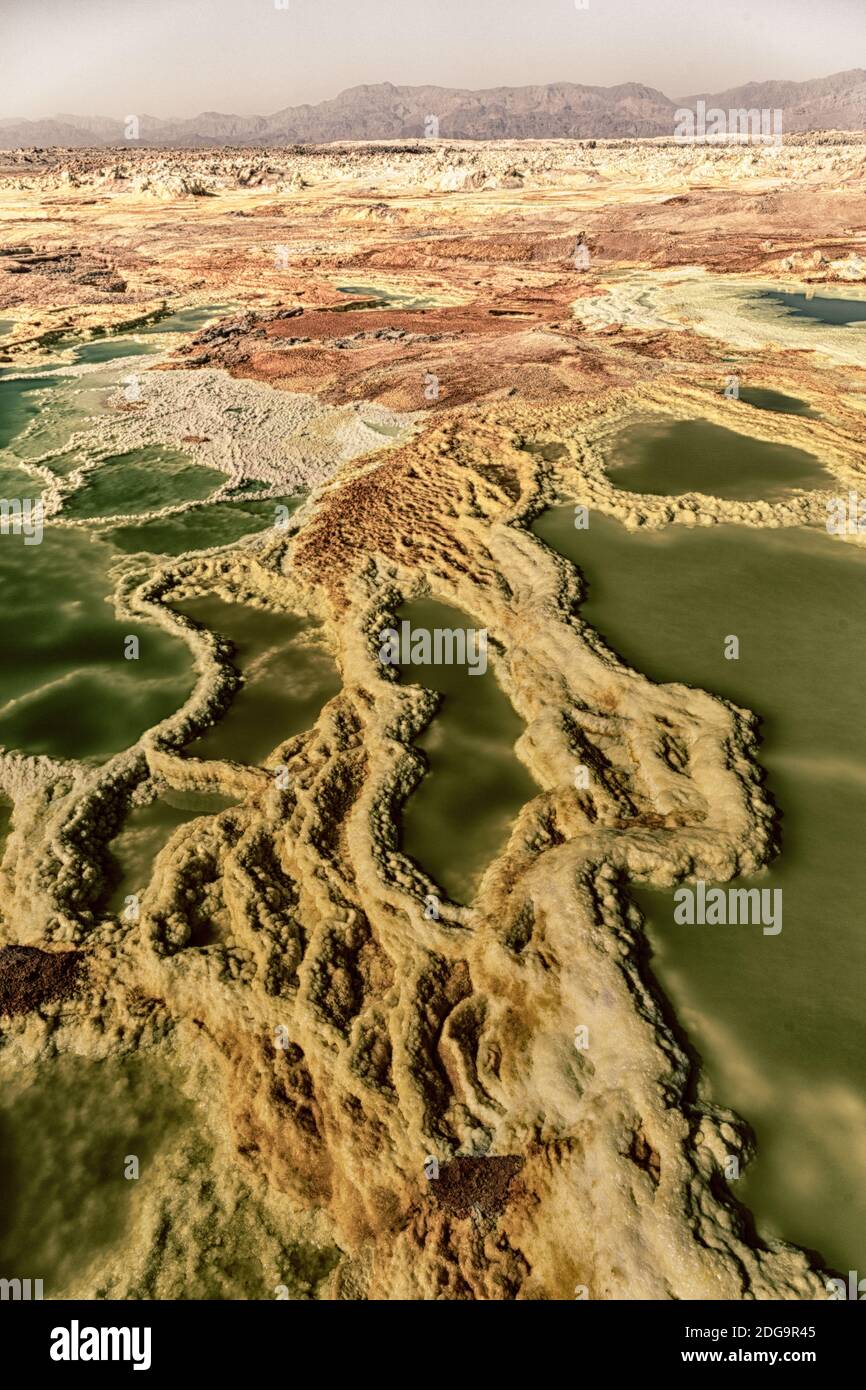 In danakil ethiopia africa the volcanic depression Stock Photo - Alamy