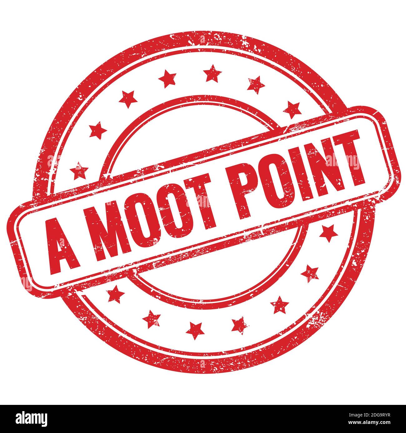 A MOOT POINT text on red vintage grungy round rubber stamp Stock Photo ...
