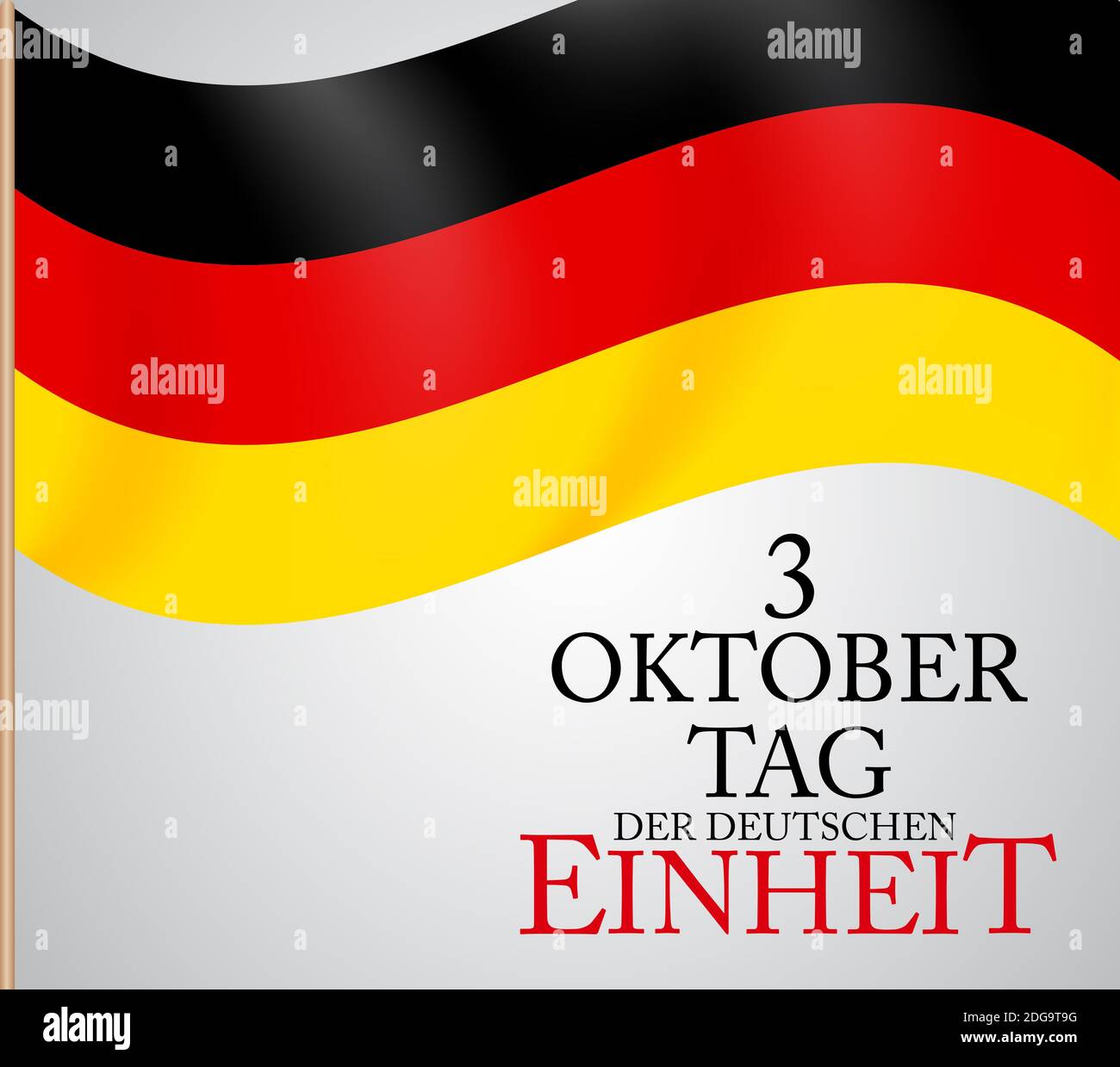 3 Oktober Tag der Deutschen Einheit. Translation: 3 october day of ...