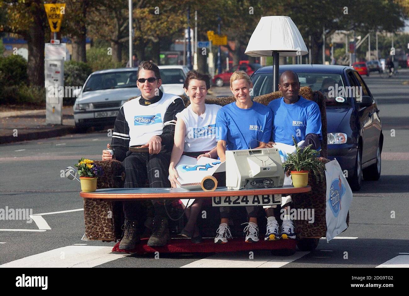 BUPA TEAM MEMBERS ABOARD THEIR 87MPH COUCH WHICH WAS STOPPED BY POLICE ...
