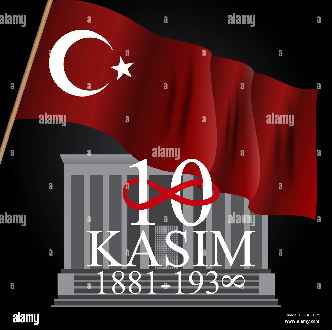10 November founder of the Republic of Turkey Mustafa Kemal Ataturk ...