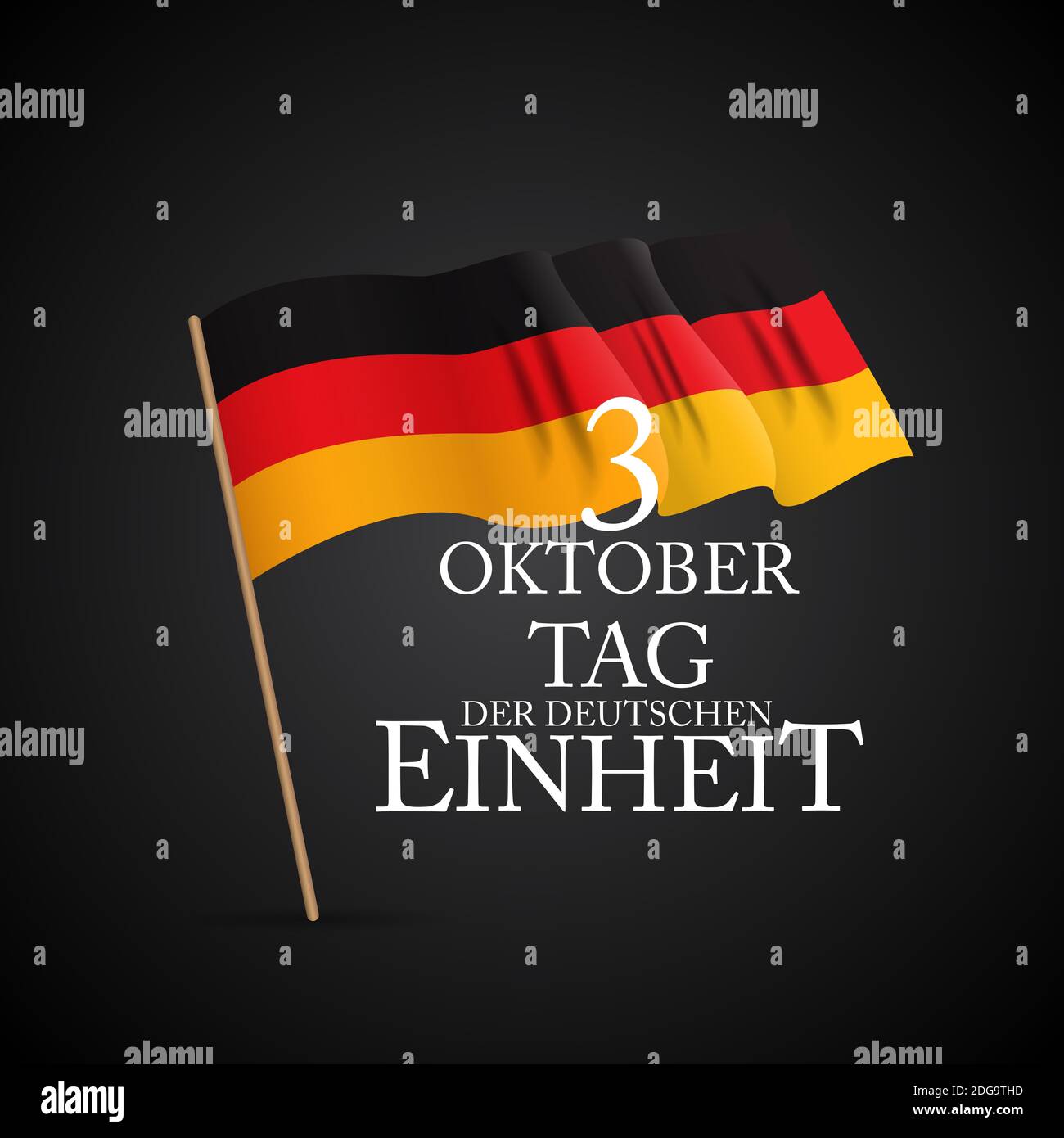 3 Oktober Tag der Deutschen Einheit. Translation: 3 october day of ...
