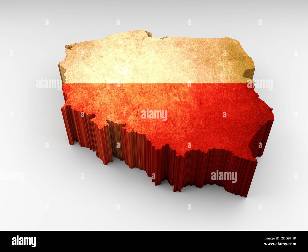 Vintage poland map hi-res stock photography and images - Alamy