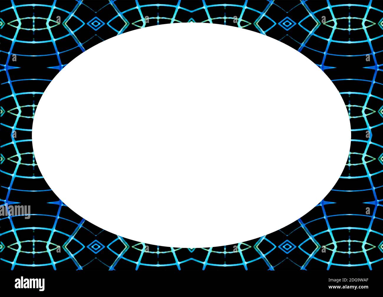 Blue neon rectangle frame hi-res stock photography and images - Alamy