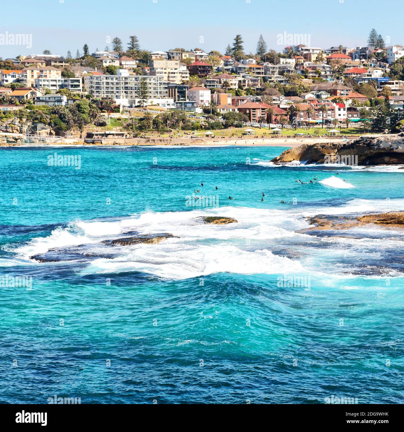 The bay the rock and the ocean Stock Photo - Alamy