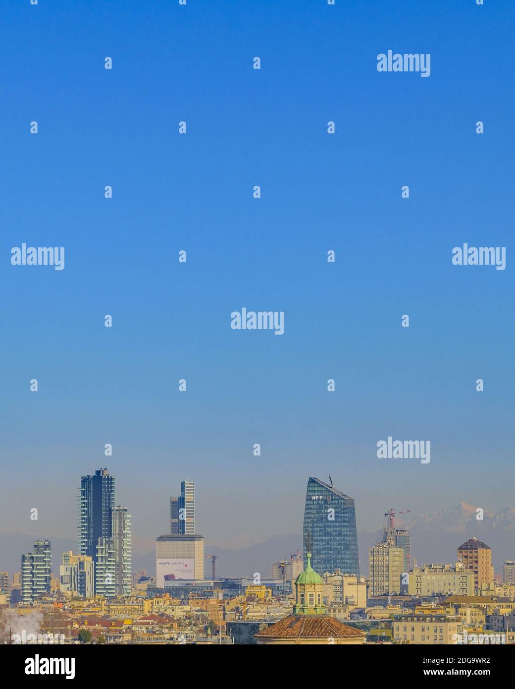 Milan city aerial hi-res stock photography and images - Alamy