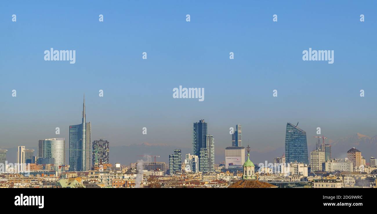 Milan city aerial hi-res stock photography and images - Alamy