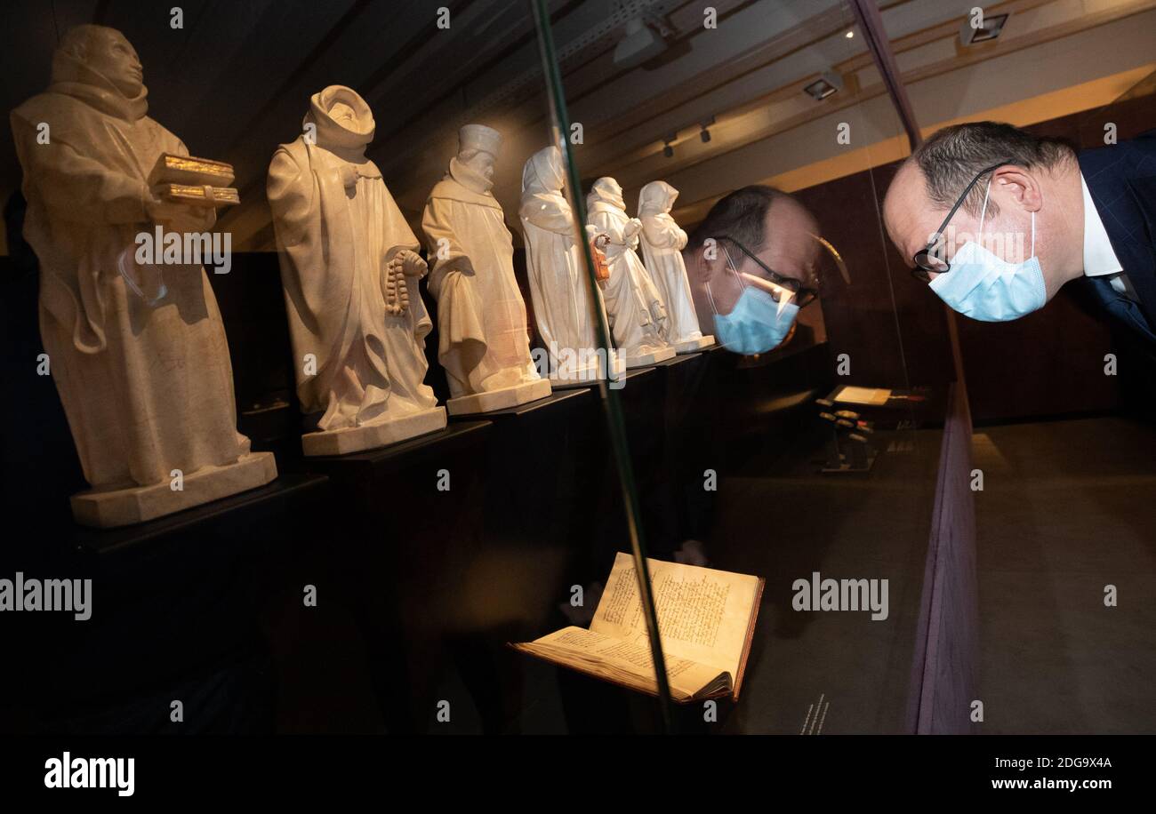 Brussels City mayor Philippe Close pictured during a visit to the KBR ...