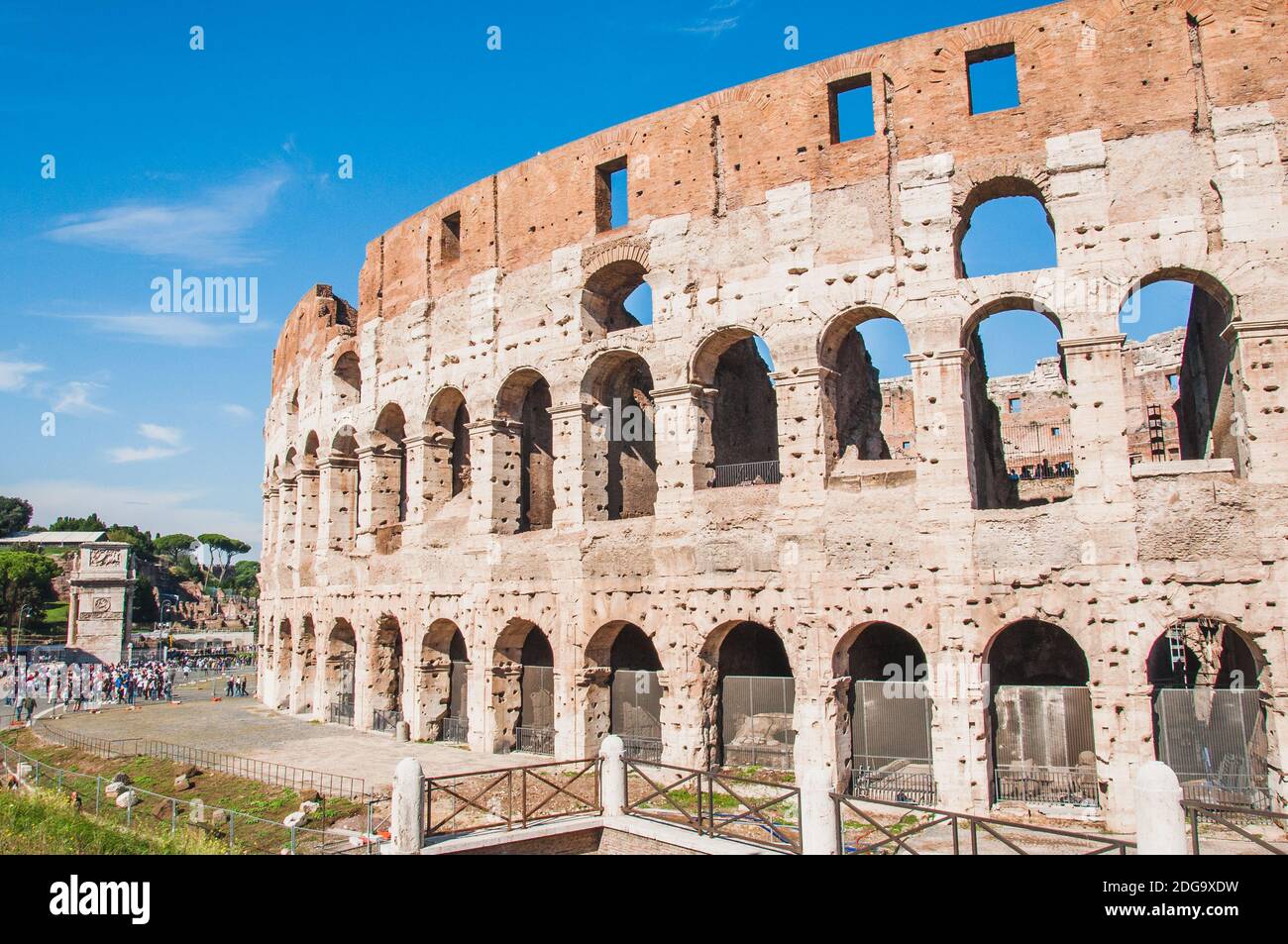 Exterior view of the Colosseum in Rome Stock Photo - Alamy
