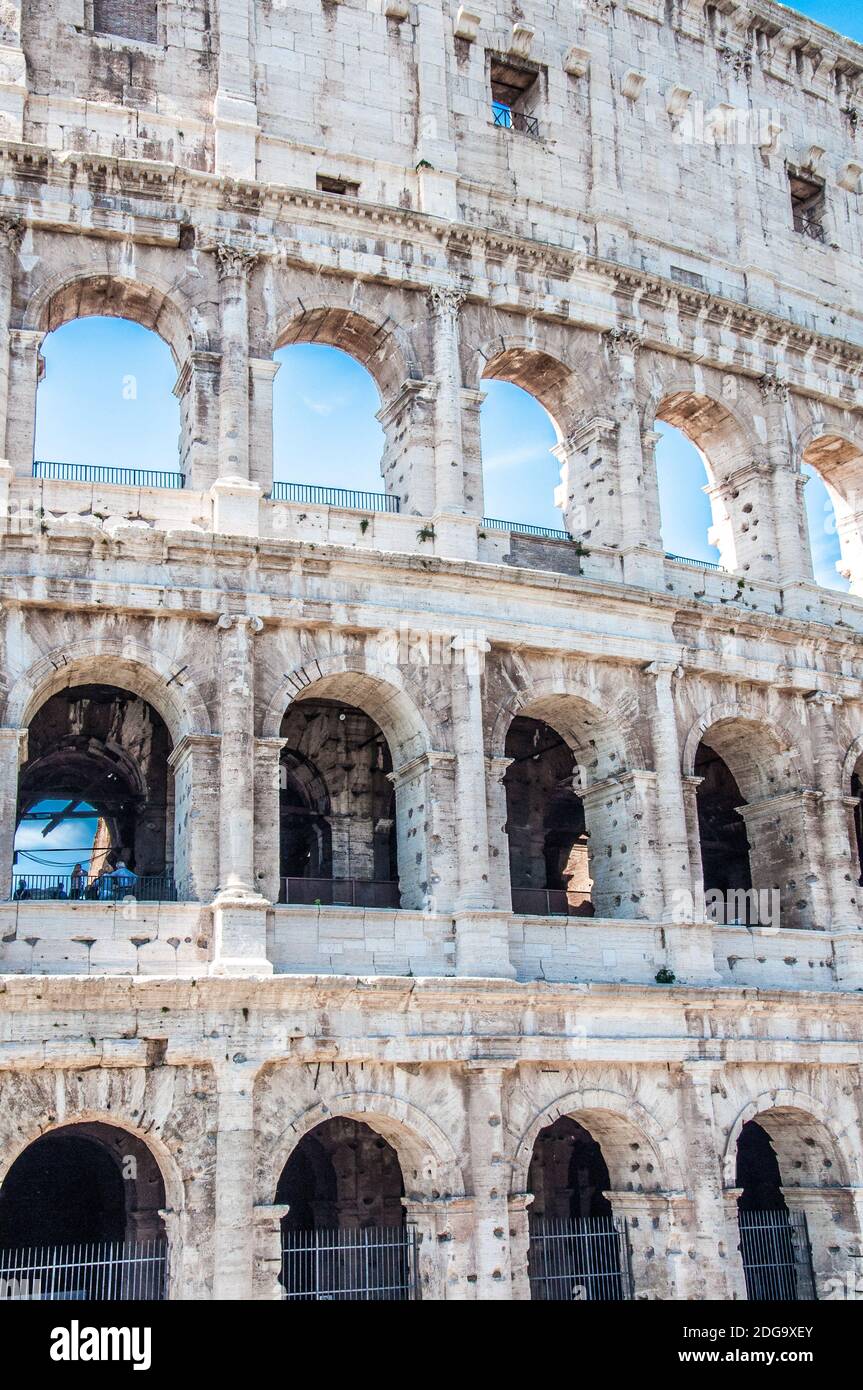 Exterior view of the Colosseum in Rome Stock Photo - Alamy