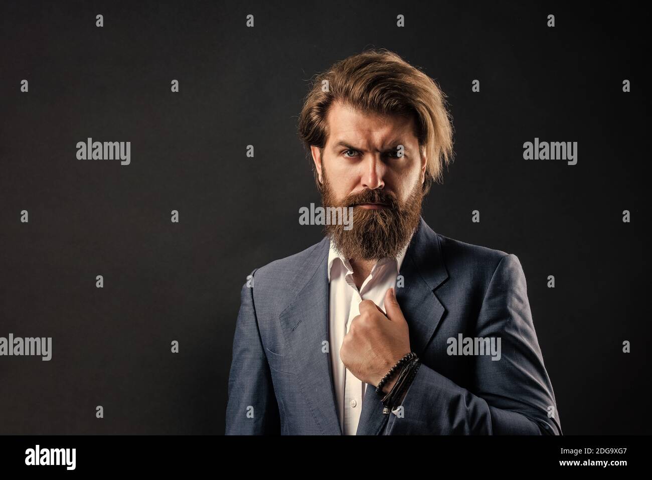 Man modern outfit for business life, status and reputation concept ...