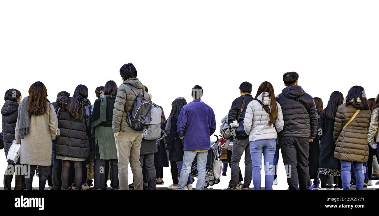 Group of People Back View Isolated Photo Stock Photo - Alamy