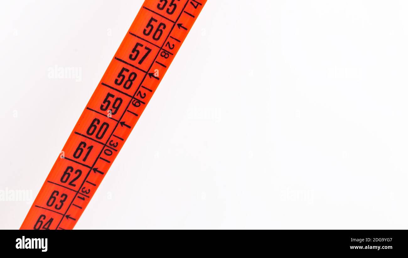 Blur red tape measure Stock Photo - Alamy