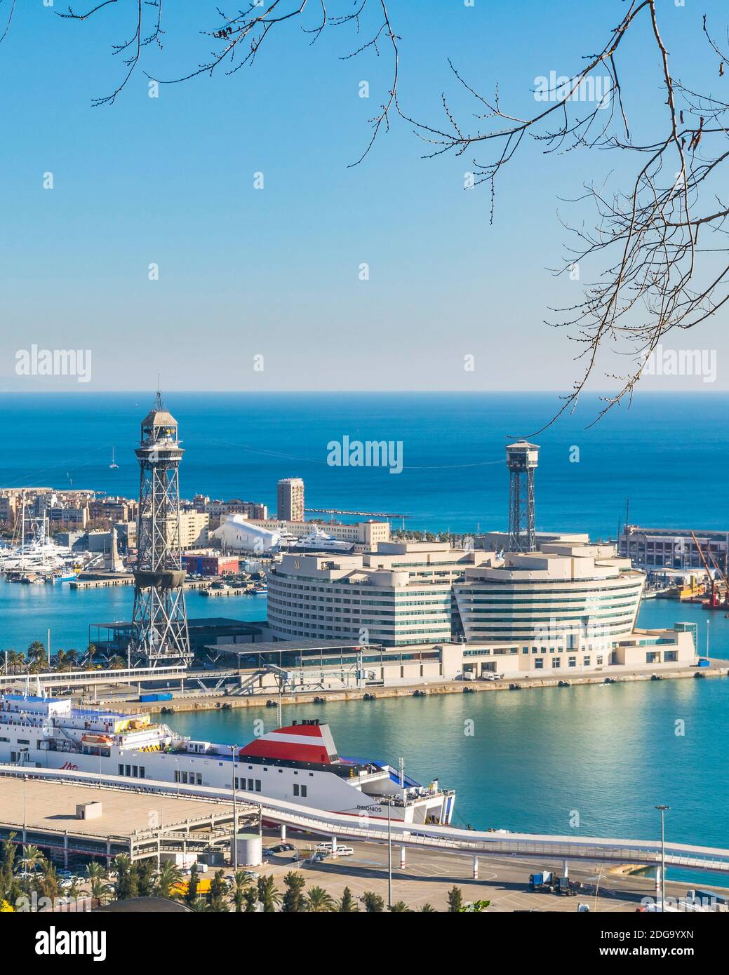 Barcelona port aerial view in hi-res stock photography and images - Alamy