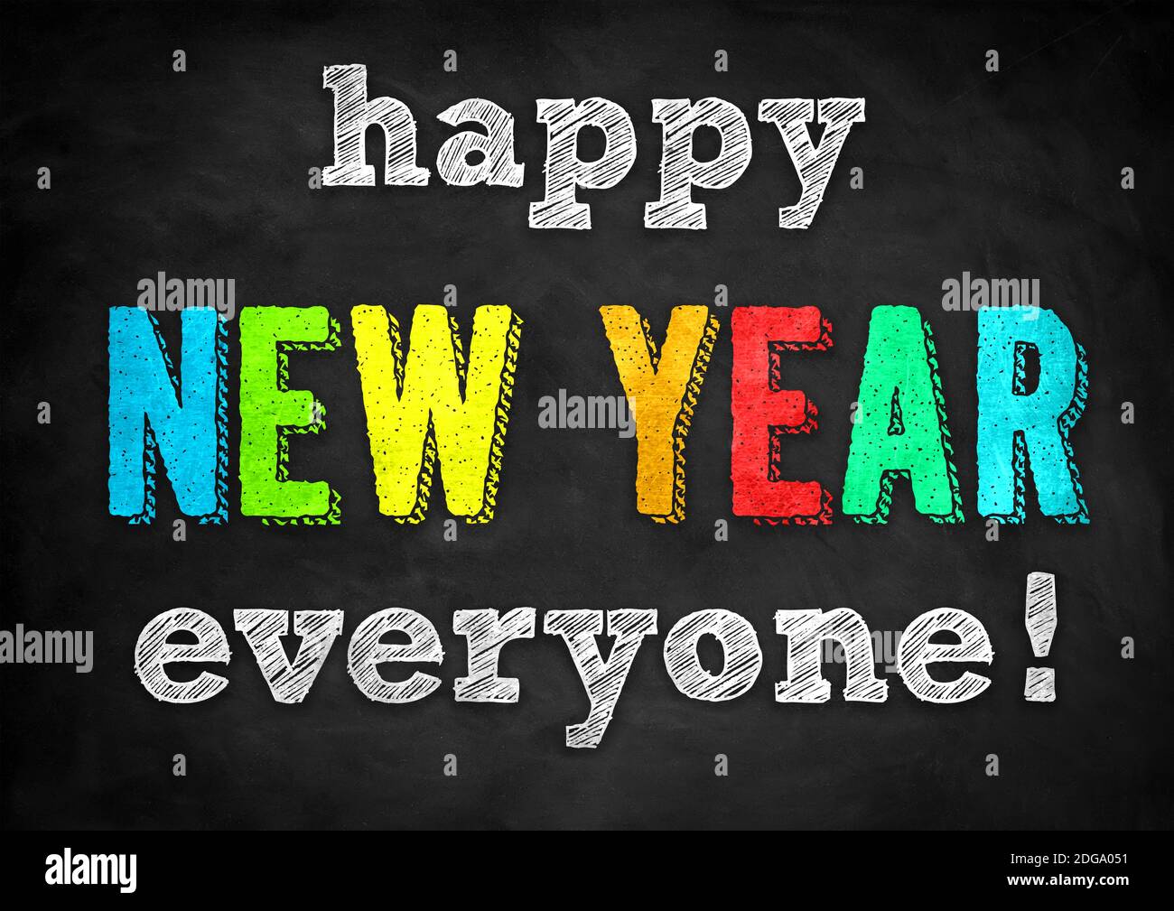 Happy New Year Everyone Stock Photo - Alamy