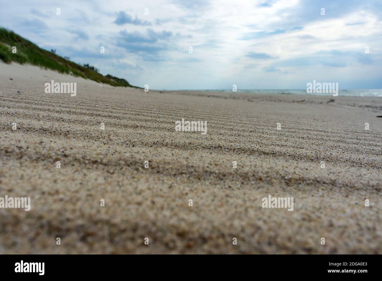 seashore after rain, wet sea sand, deserted sea beach Stock Photo - Alamy