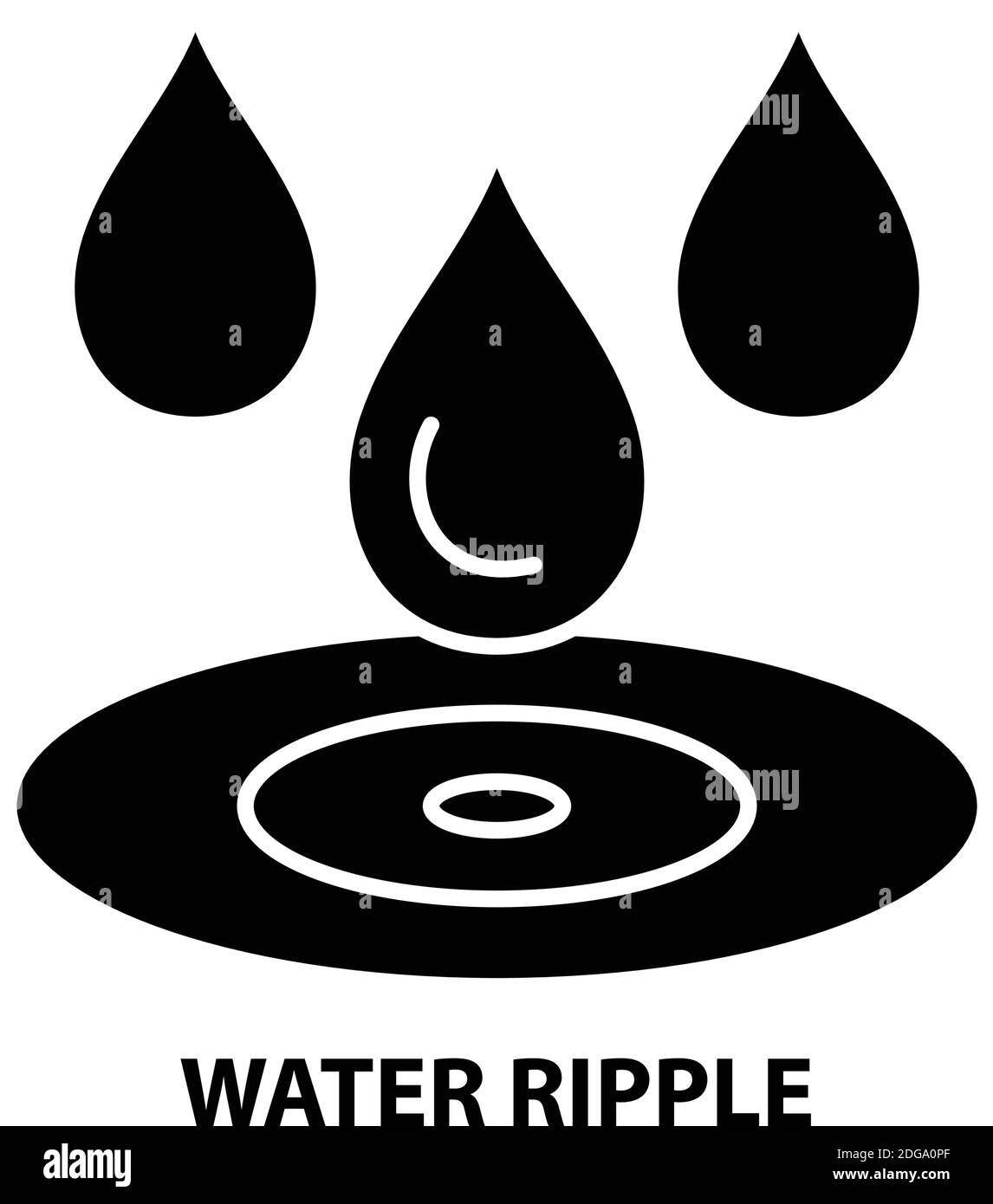 Water Ripple Vector Black And White