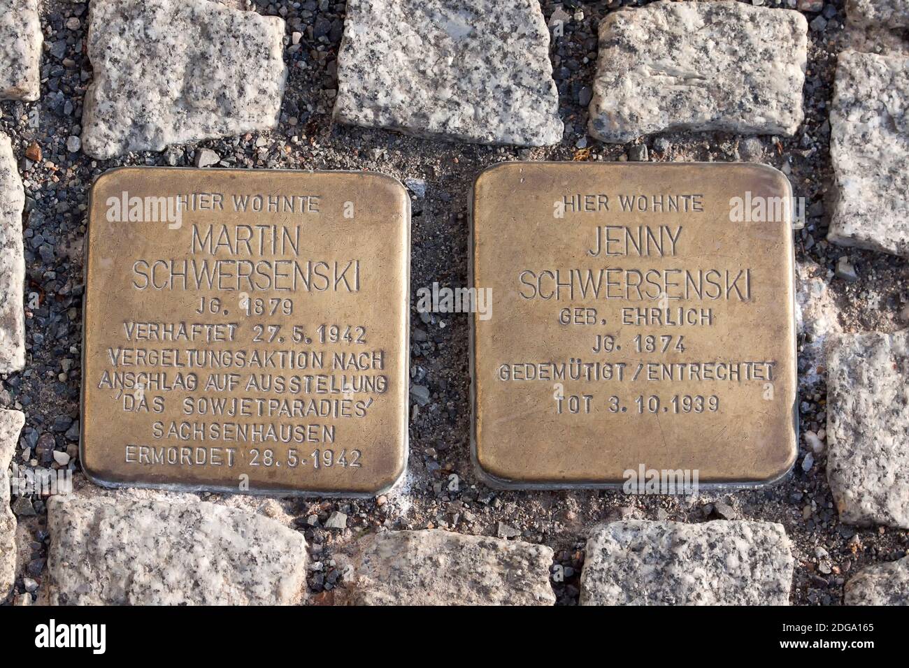 Stolpersteine stumbling blocks in pavement hi-res stock photography and ...