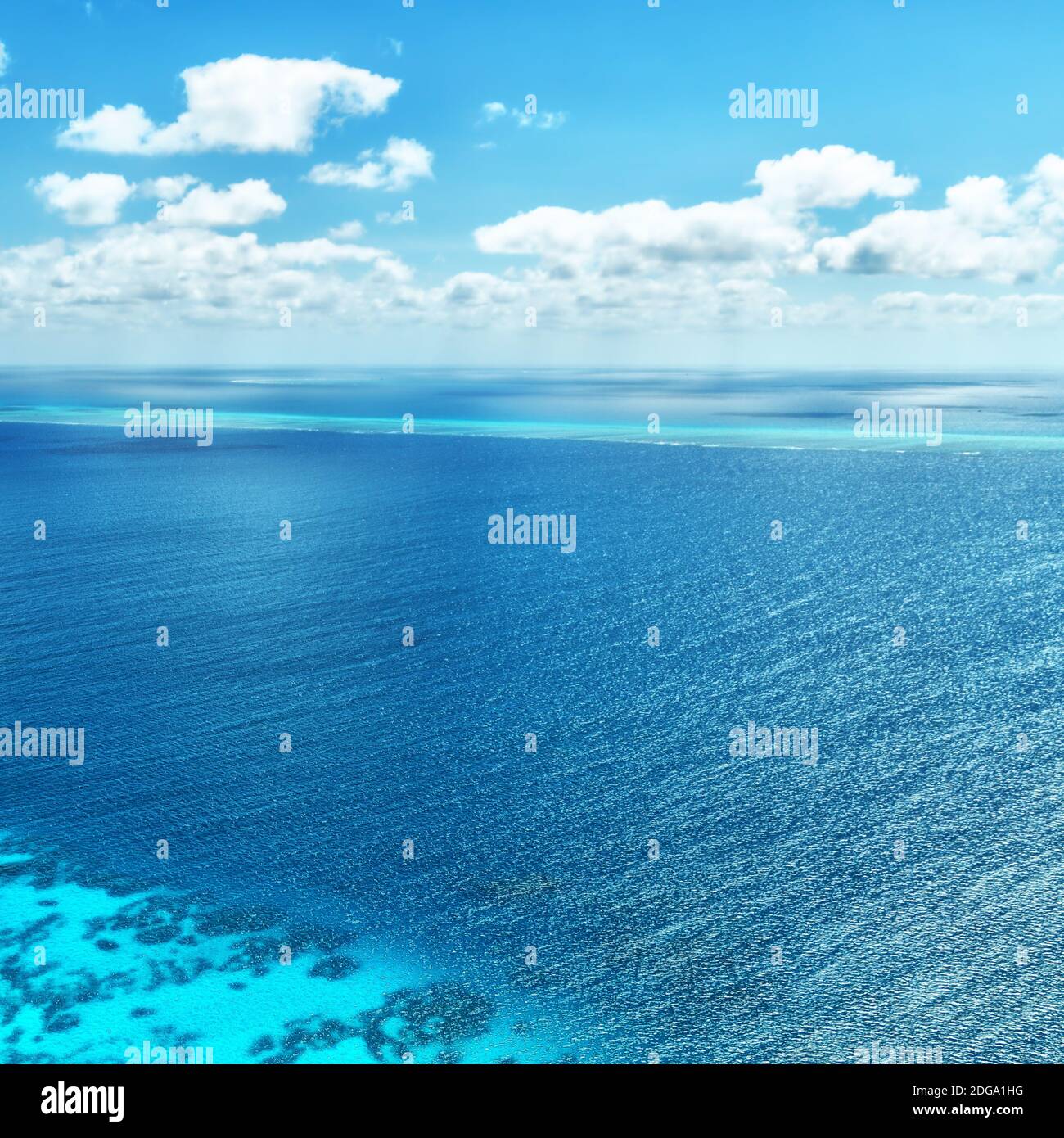 The great reef from the high Stock Photo - Alamy