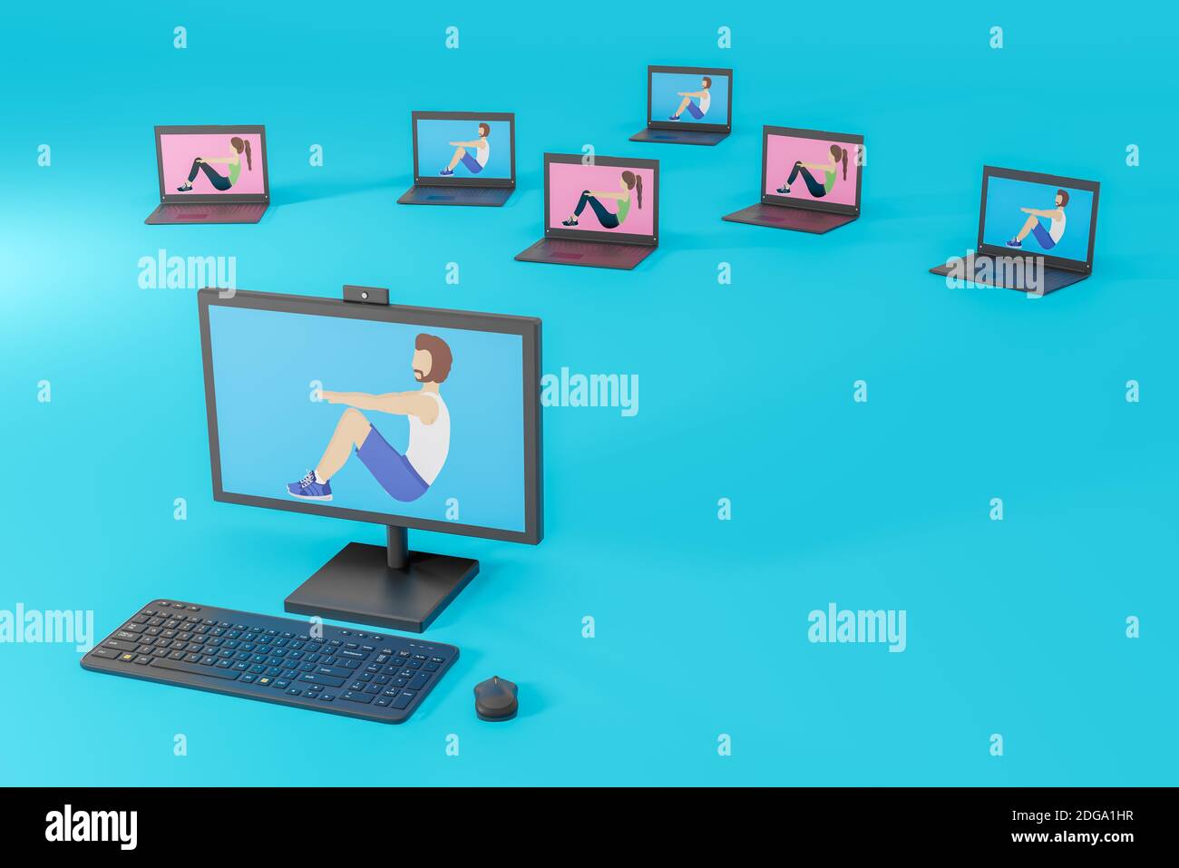 Flat gym session hi-res stock photography and images - Alamy