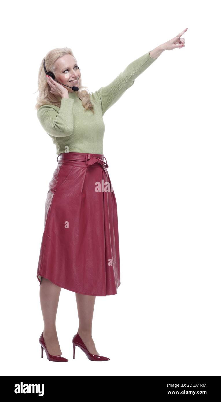 Friendly smiling customer support Cut Out Stock Images & Pictures - Alamy