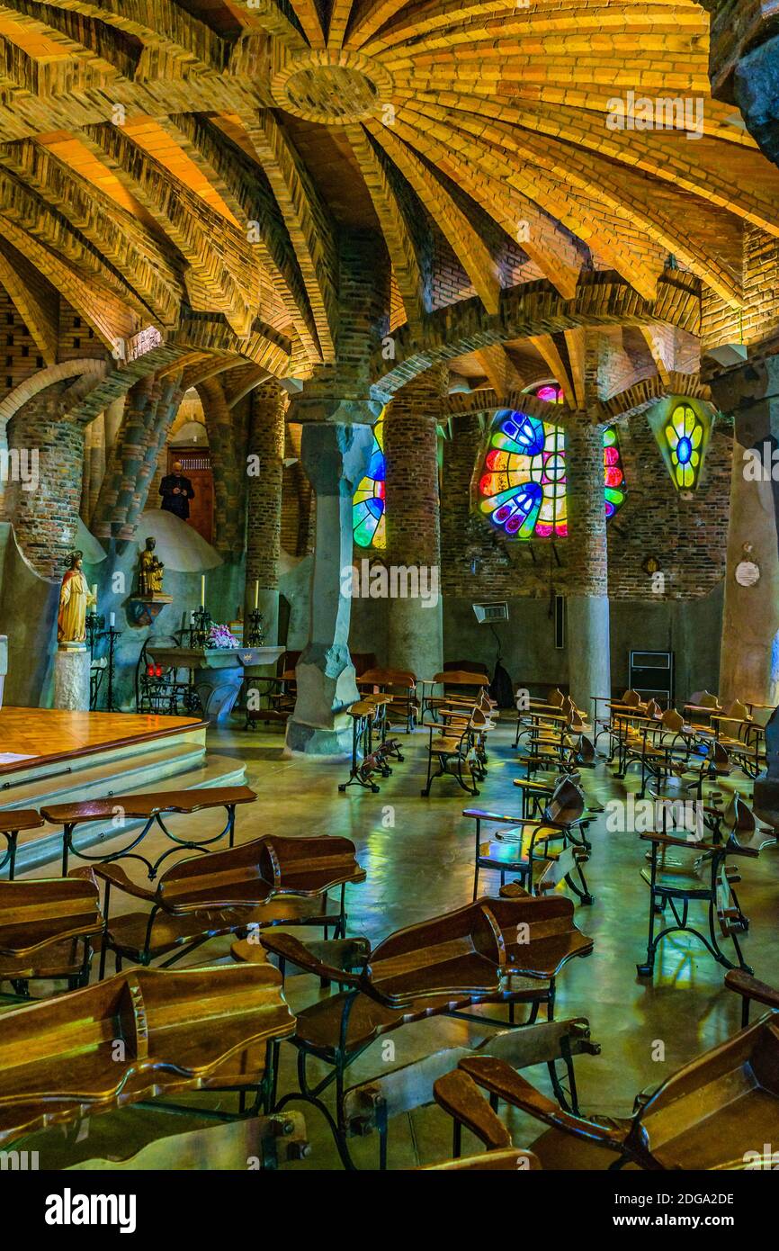 Colonia güell crypt hi-res stock photography and images - Alamy
