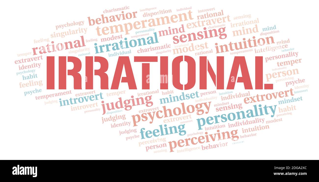Irrational word Cut Out Stock Images & Pictures - Alamy