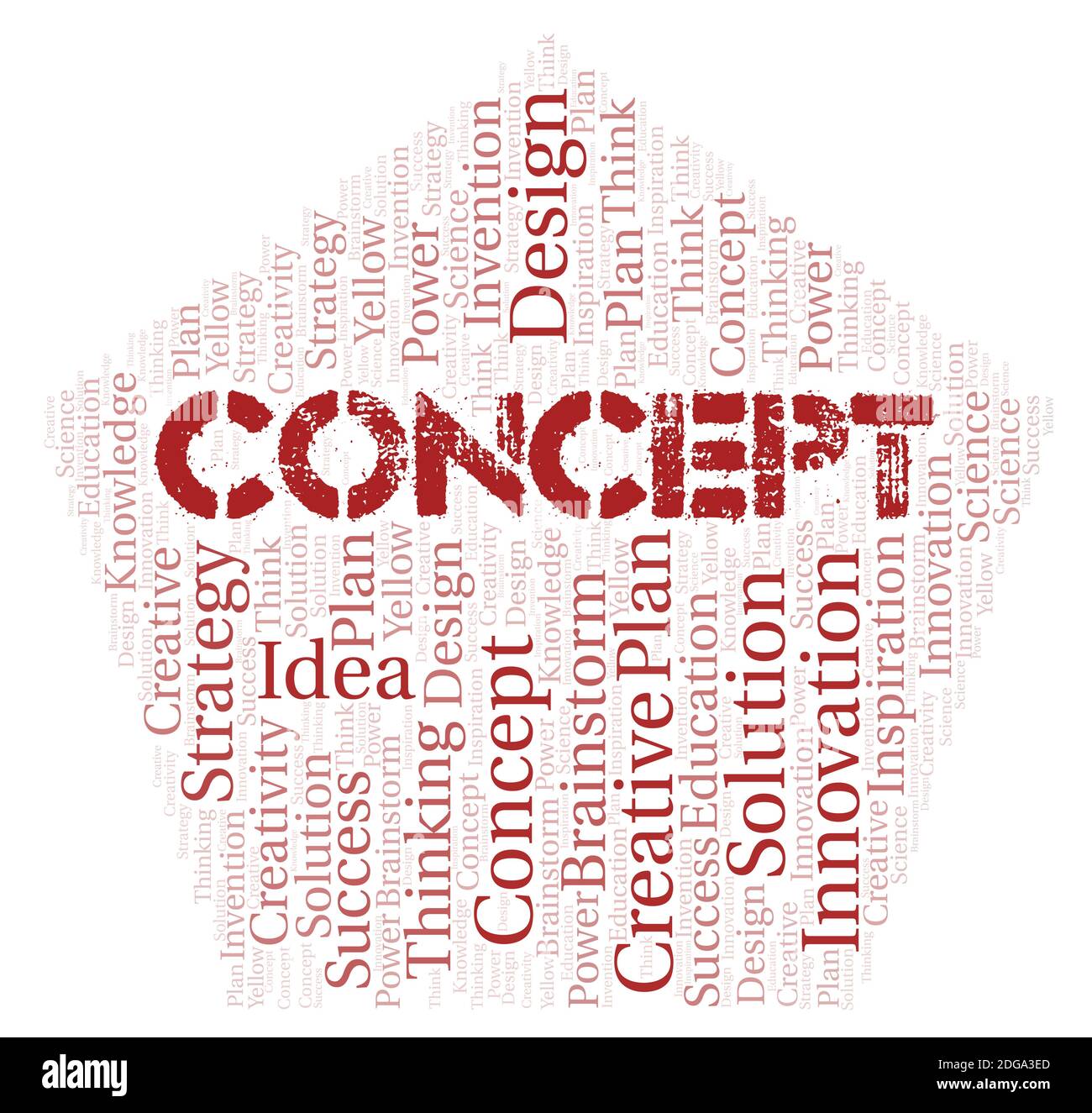 Concept typography word cloud create with text only Stock Photo - Alamy