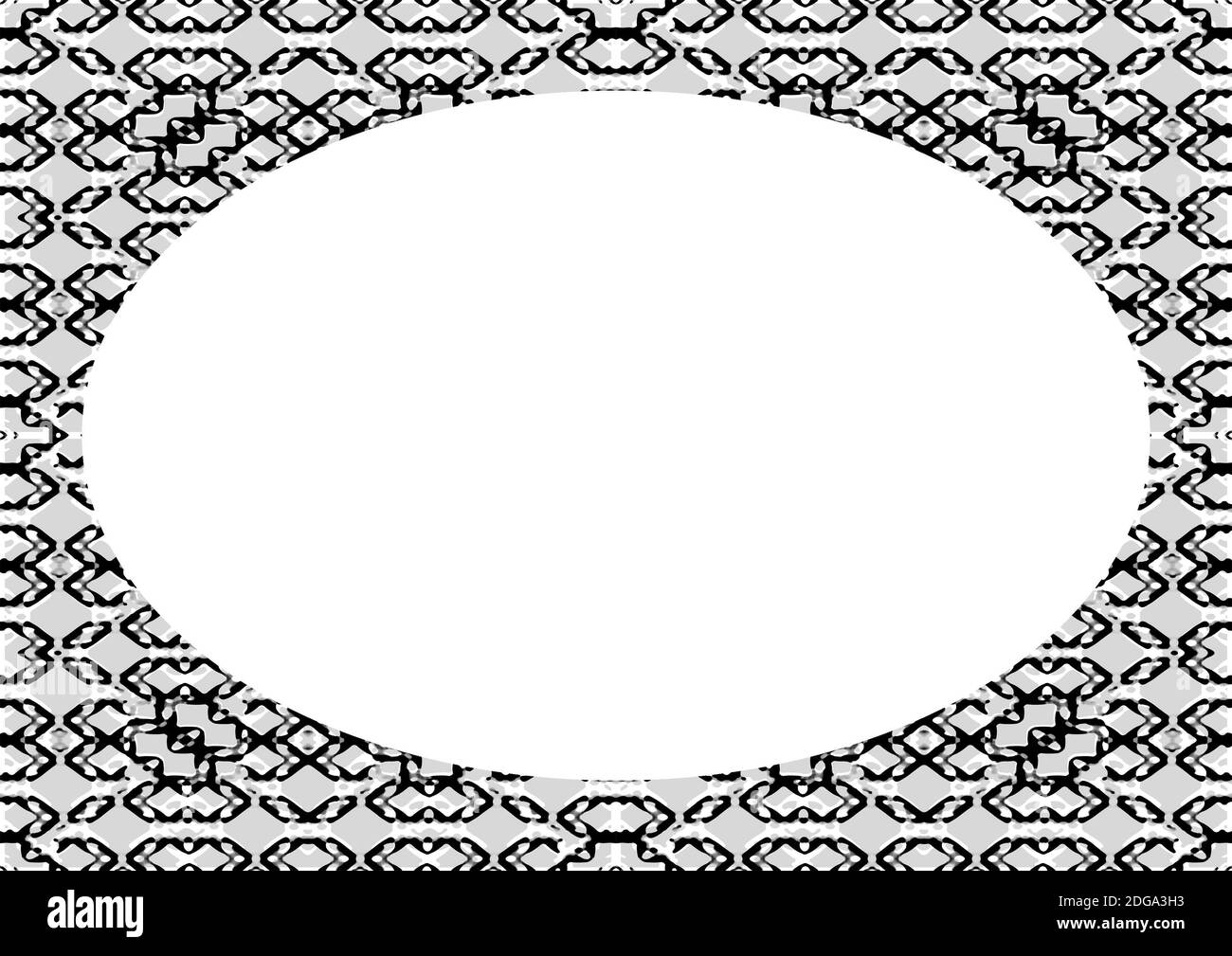 White Landscape Frame Background with Decorated Rounded Borders Stock ...