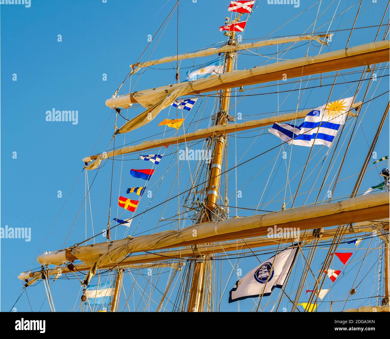 Sailing Ships Naval School Masts Stock Photo - Alamy