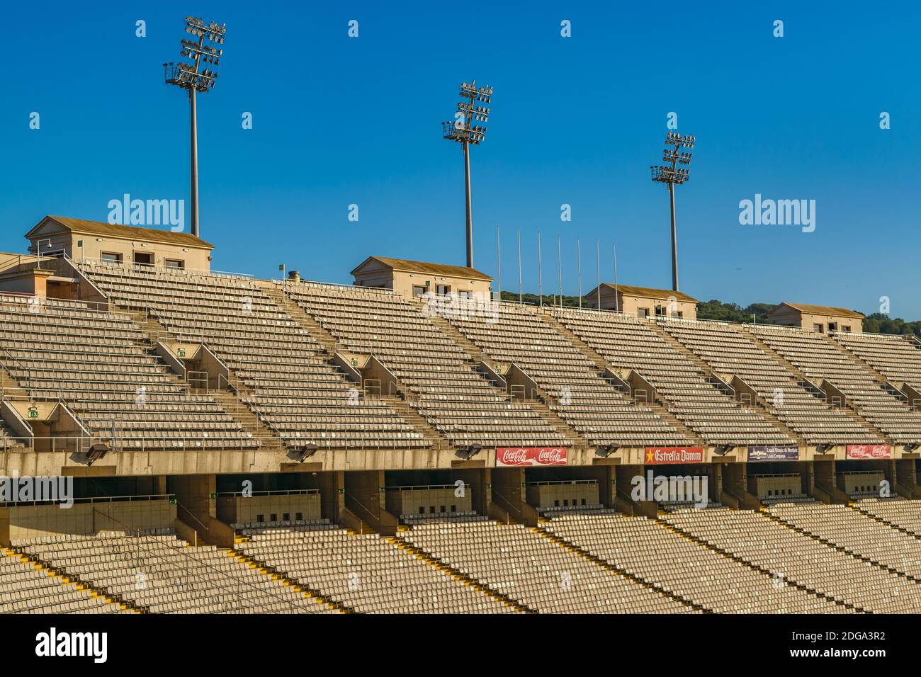 Empty Olympic Stadium, Barcelona, Spain Stock Photo - Alamy