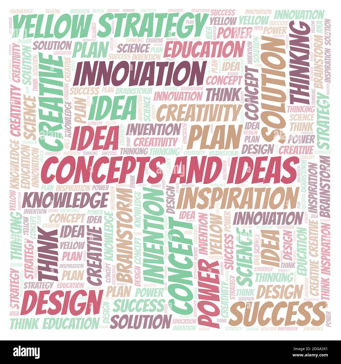 Concepts And Ideas typography word cloud create with text only Stock ...