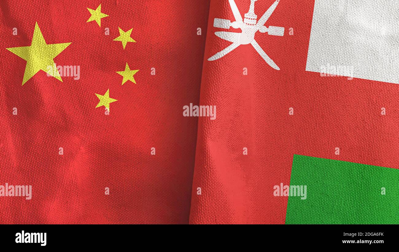 Oman china flag hi-res stock photography and images - Alamy