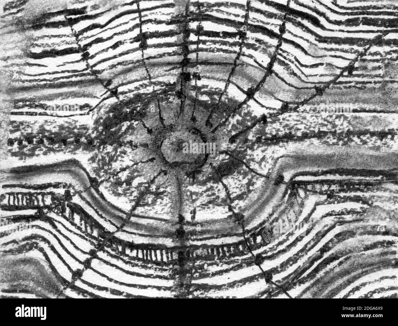 Coal pencil black lines on white background. Black color wooden texture ...