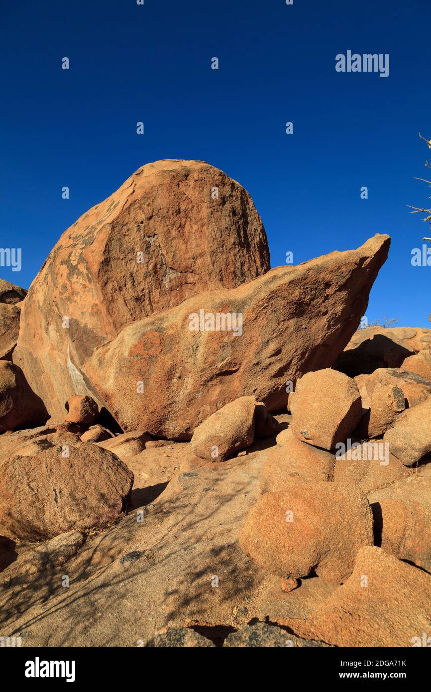 Namibia panorama in the Erongo Mountains Stock Photo - Alamy