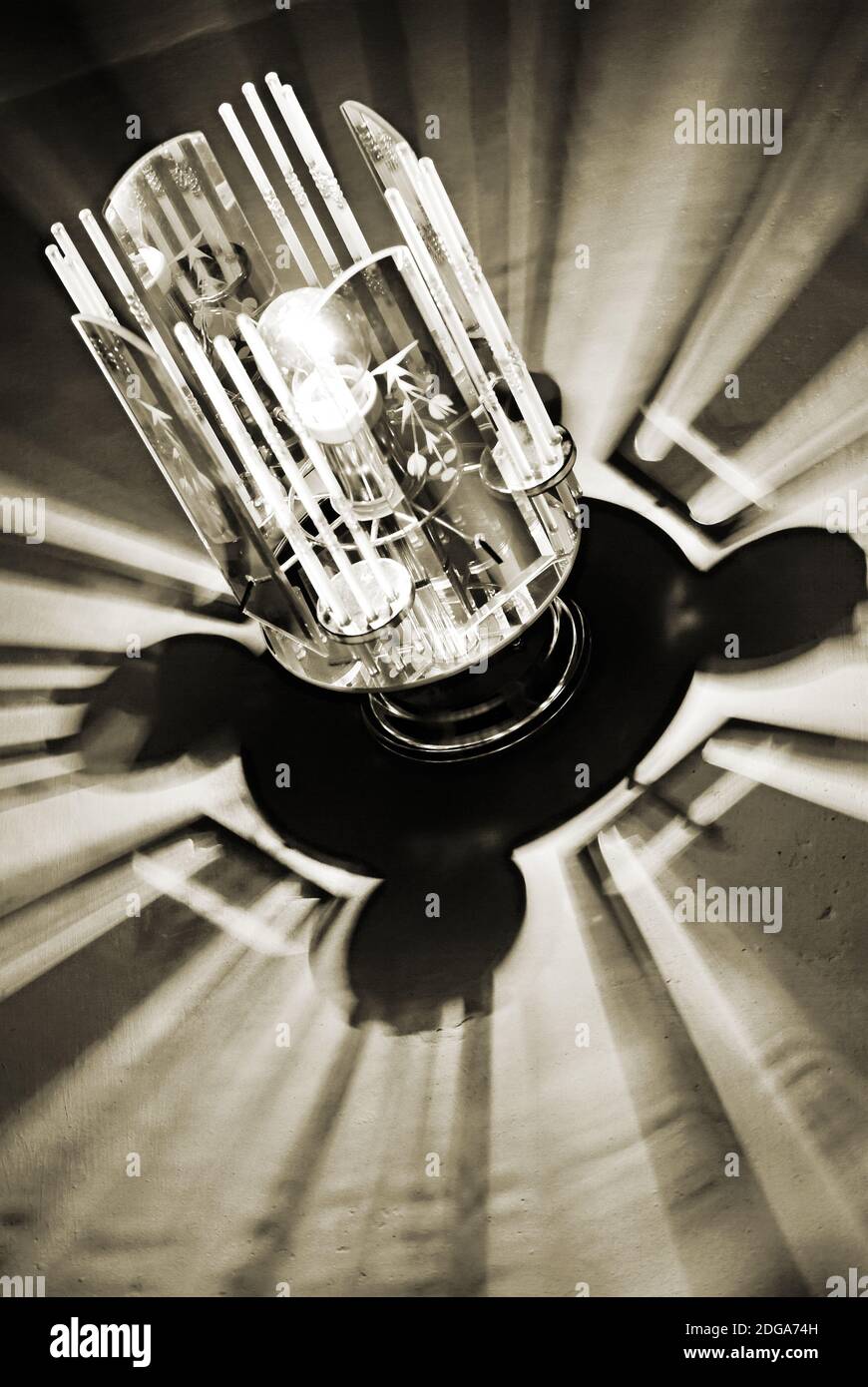 Abstract light with rays. lamp on the ceiling Stock Photo - Alamy