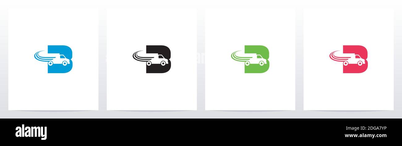 B transport logo Stock Vector Images - Alamy