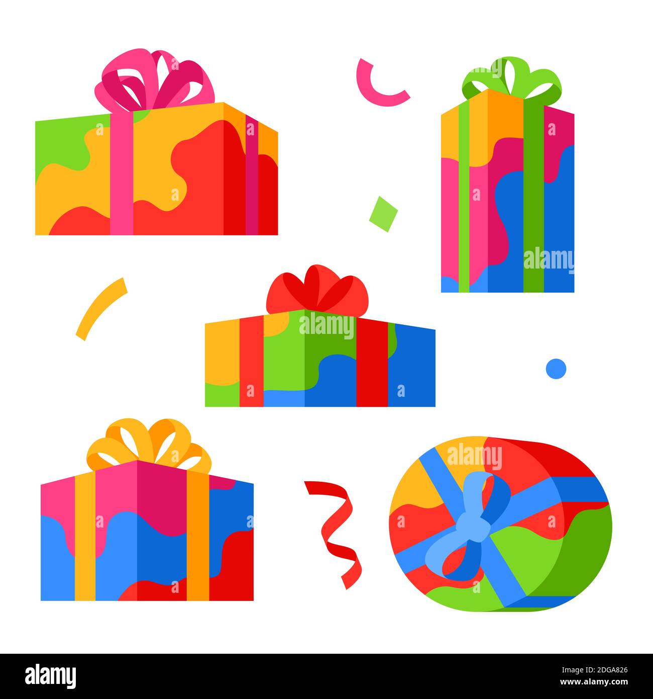Icon set of gift boxes Stock Vector Image & Art - Alamy