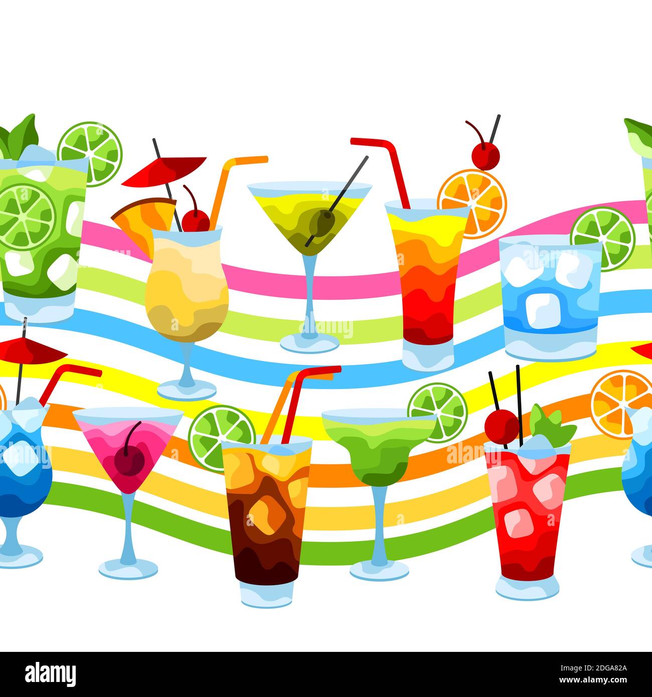 Cocktails mojito pina colada Cut Out Stock Images & Pictures - Alamy