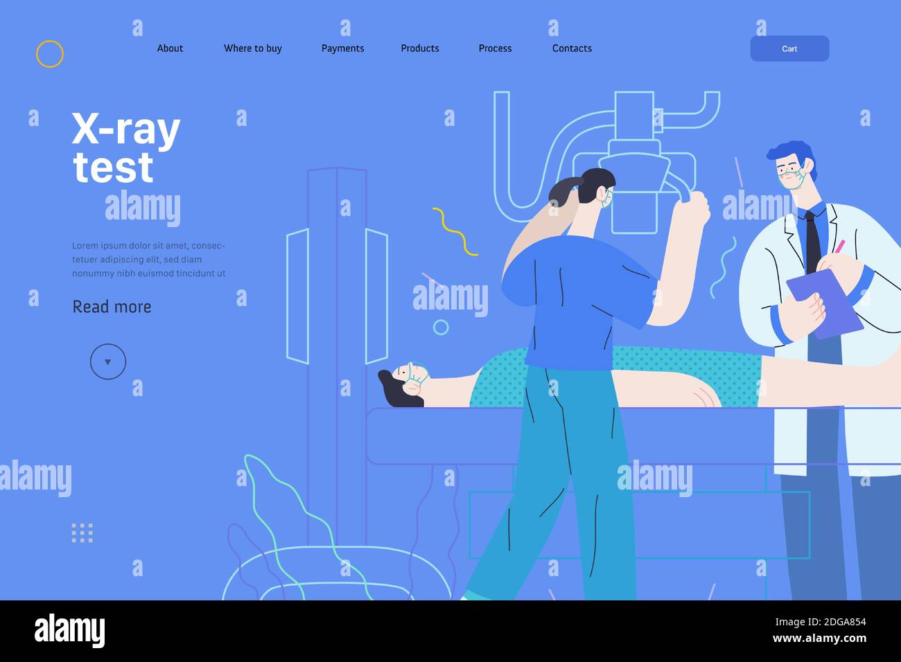 Medical digital radiography system Stock Vector Images - Alamy