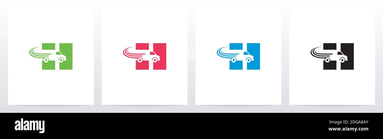 H transport logo Stock Vector Images - Alamy