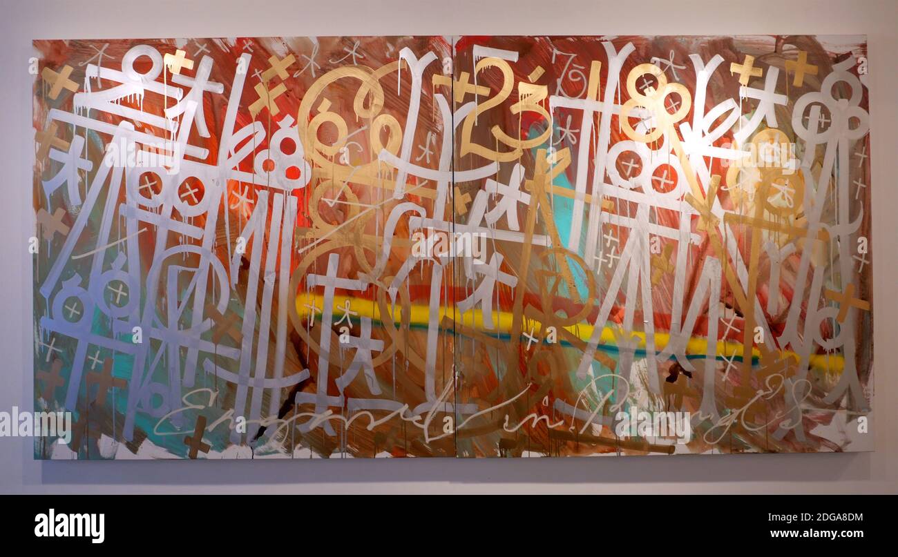 Retna creates his new works in mexico hi-res stock photography and ...