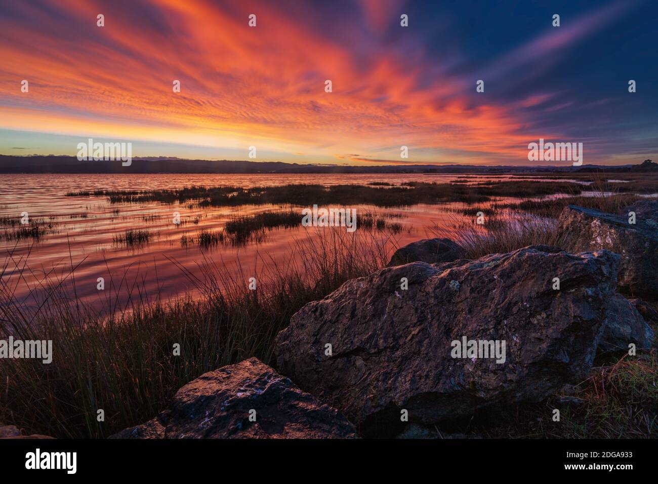 A Beautiful Sunrise at Humboldt Bay, Manila, California Stock Photo - Alamy